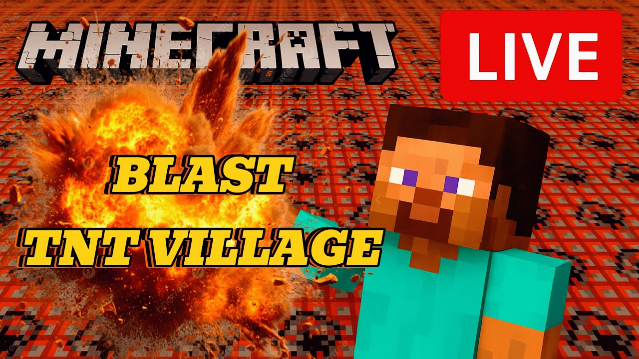 Minecraft TNT Village 3 #minecraftshortlive - YouTube