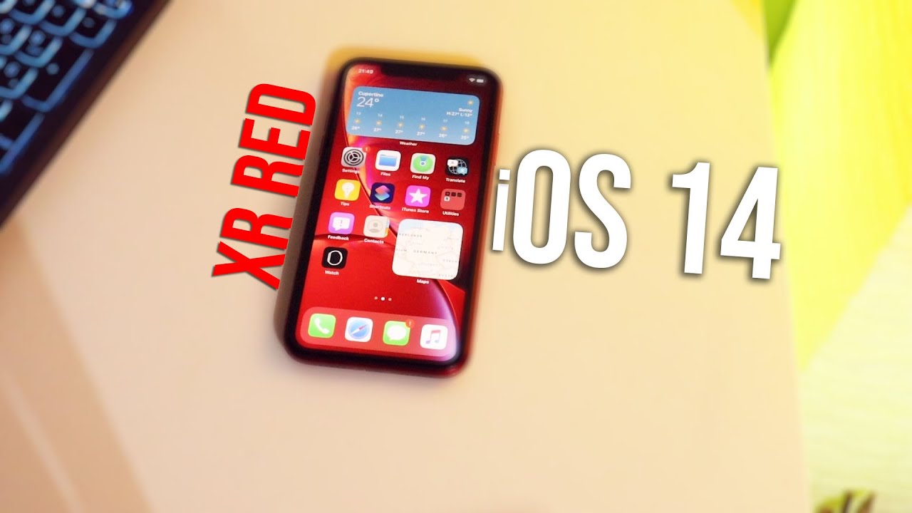 iPhone XR RED - iOS 14! (New Look) - YouTube