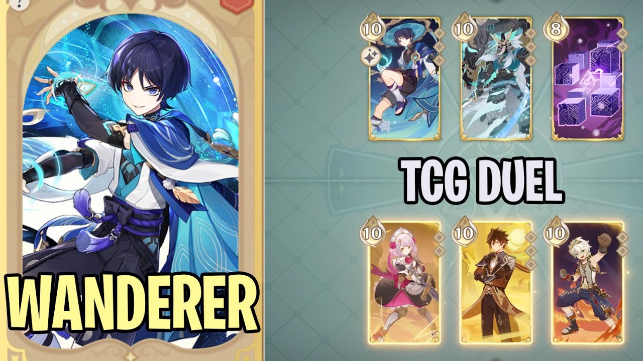 Genius Invokation TCG : Undangan Wanderer - Genshin Impact - YouTube
