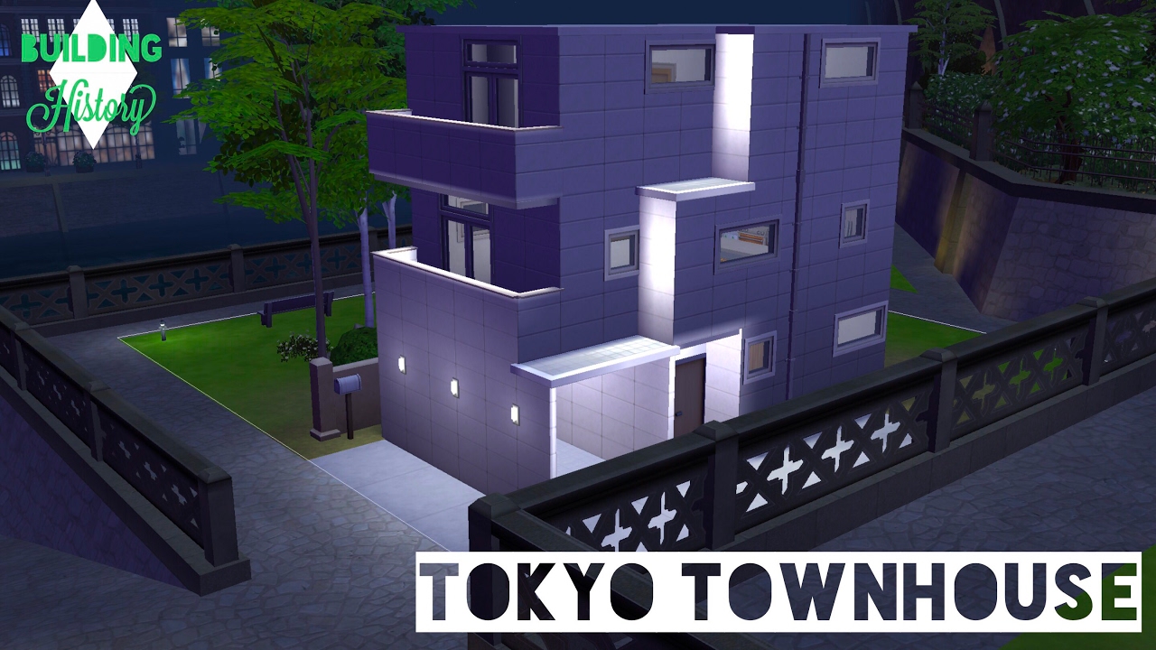 Building History: Tokyo Townhouse [Sims 4 Speedbuild] - YouTube