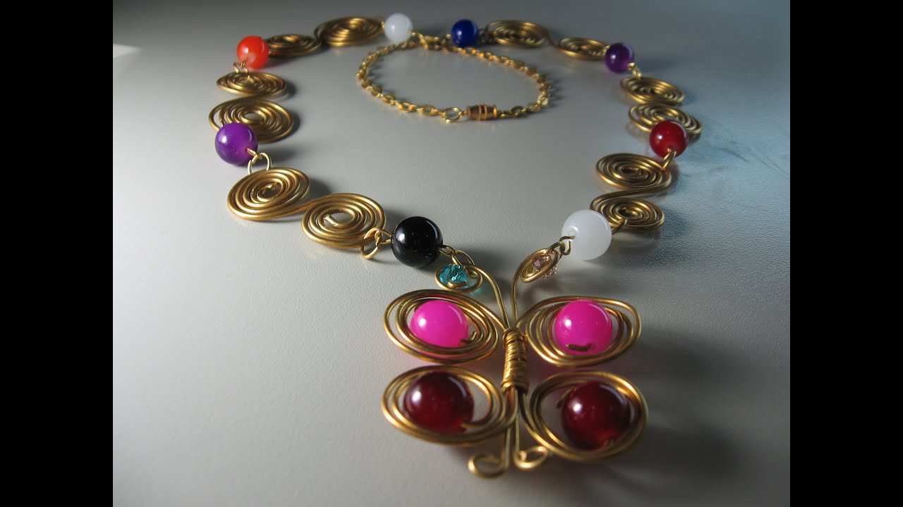 Copper wire accessories اكسسورات نحاس تصميمات روعه - YouTube