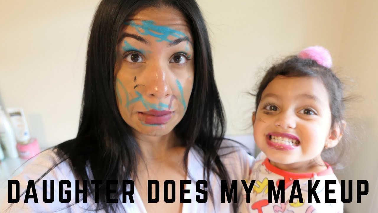 DAUGHTER DOES MY MAKEUP CHALLENGE (ULTIMATE FAIL) - YouTube