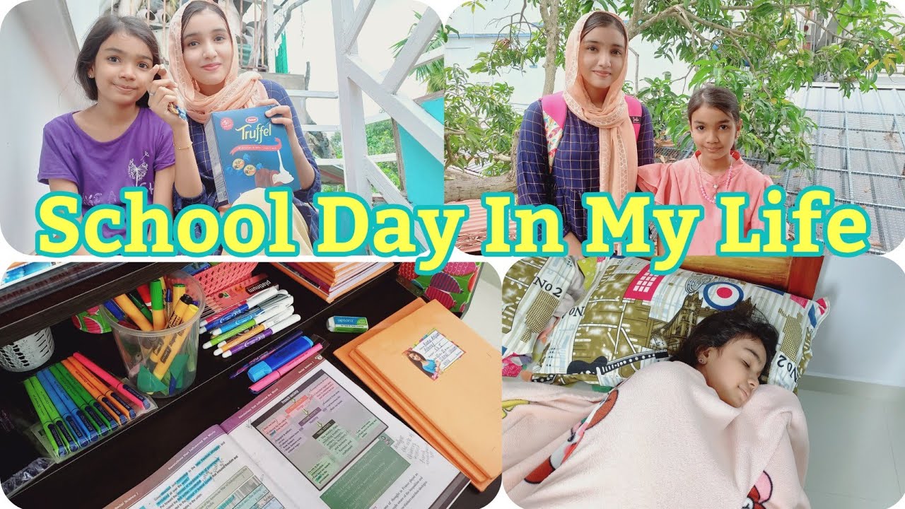 School Day Vlog|ലയാൻ എന്തുപറ്റി|Study Tips|Morning To Night Routine Of ...