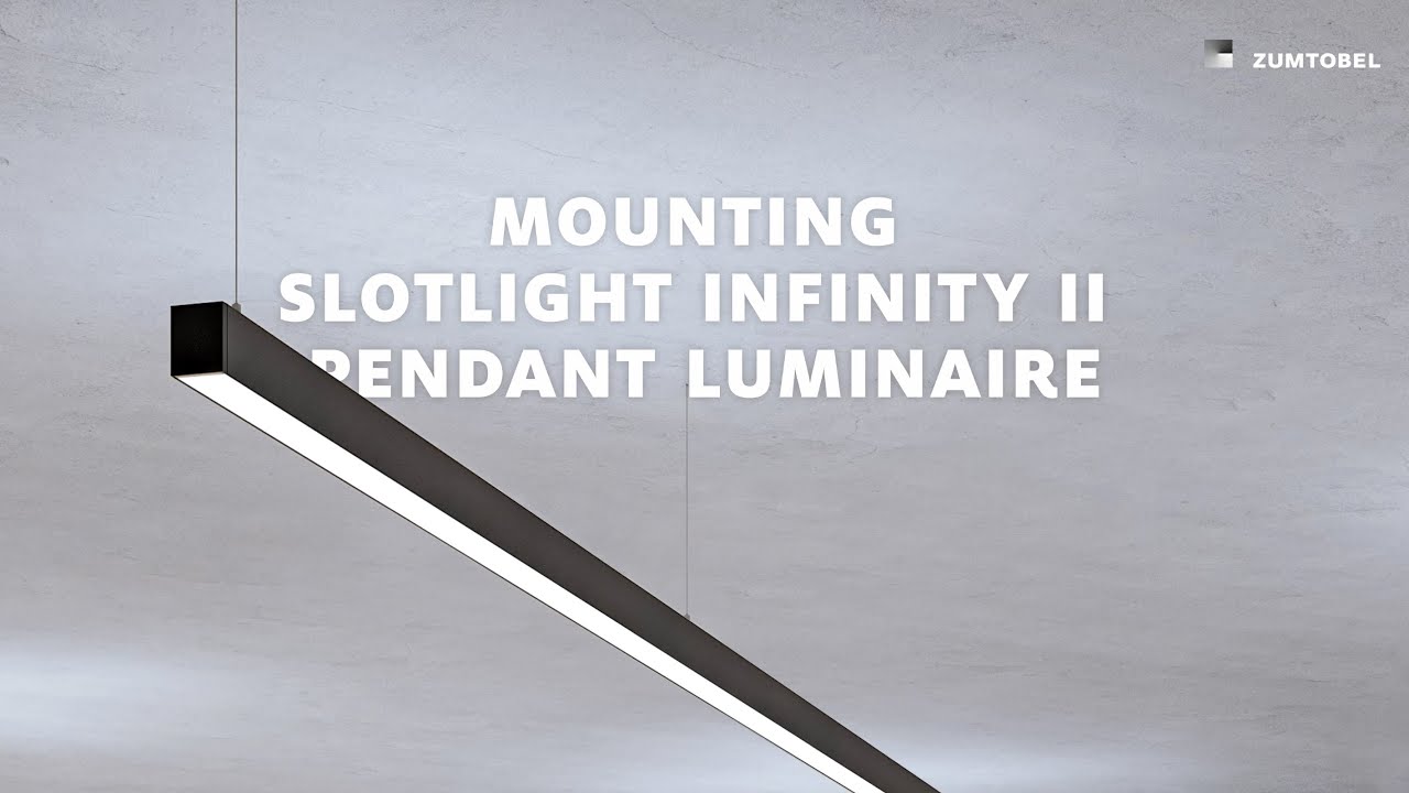 SLOTLIGHT infinity II | Mounting pendant luminaire (EN) - YouTube