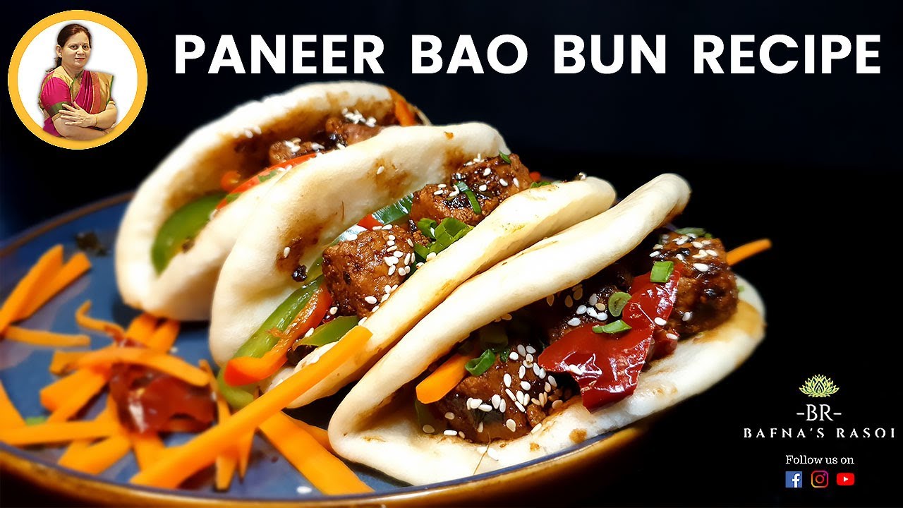 Paneer Baos Recipe | Soft Bao Buns Recipe | Homemade Veg Buns | Bafnas ...