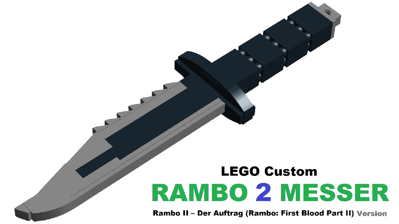 LEGO MOC #137 Rambo 2 Messer Bauanleitung - YouTube