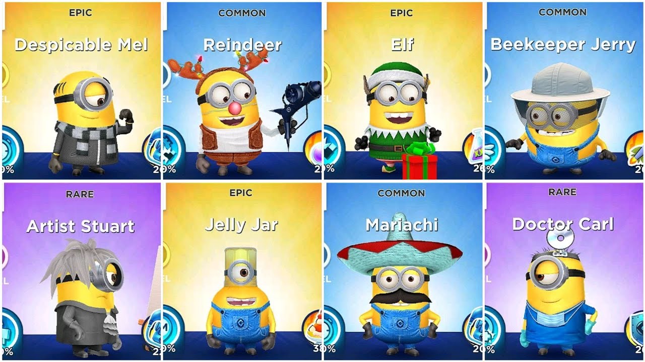 Minion Rush Despicable Mel VS Reindeer VS Elf VS Beekeper Jerry VS ...
