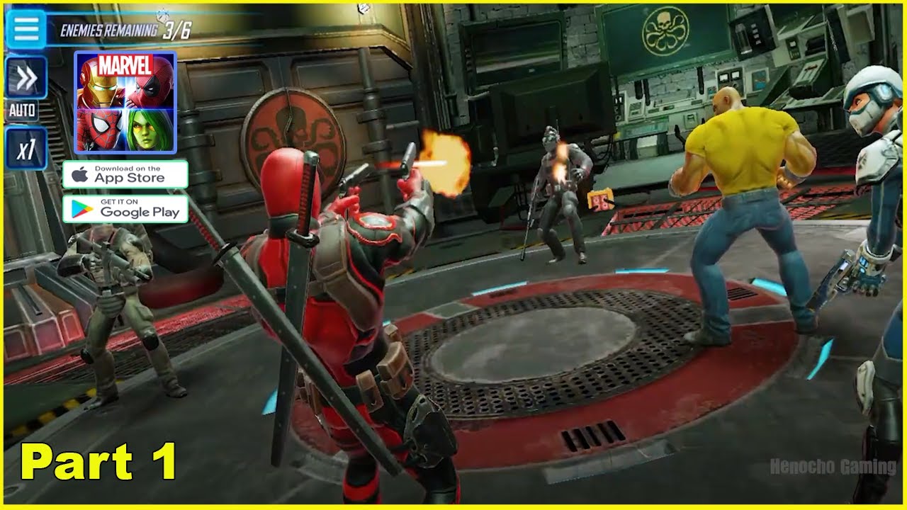 Marvel Strike Force Squad RPG Mobile Gameplay Walkthrough (Android, iOS ...