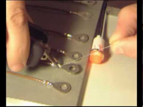 Resistance soldering wire terminations. - YouTube