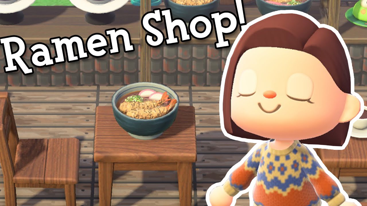 Ramen Restaurant Cottagecore Build | Animal Crossing New Horizons - YouTube