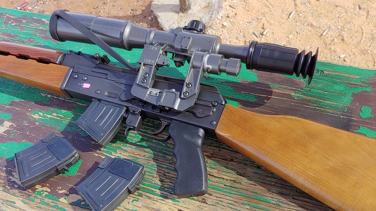 Shooting my sniper ak 47 - YouTube