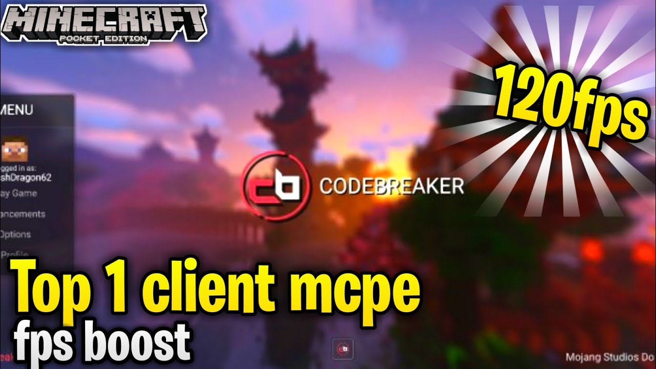 TOP 1 CLIENT MCPE 1.18 FPS BOOST NO LAG || CODE BREAKER CLIENT MCPE V4 ...