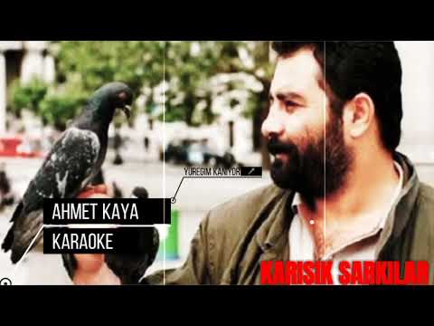 Ahmet Kaya - Yüreğim Kanıyor KARAOKE 🎤 (Fotoğraf Arkaplanlı, Efektli & Animasyonlu Versiyon)