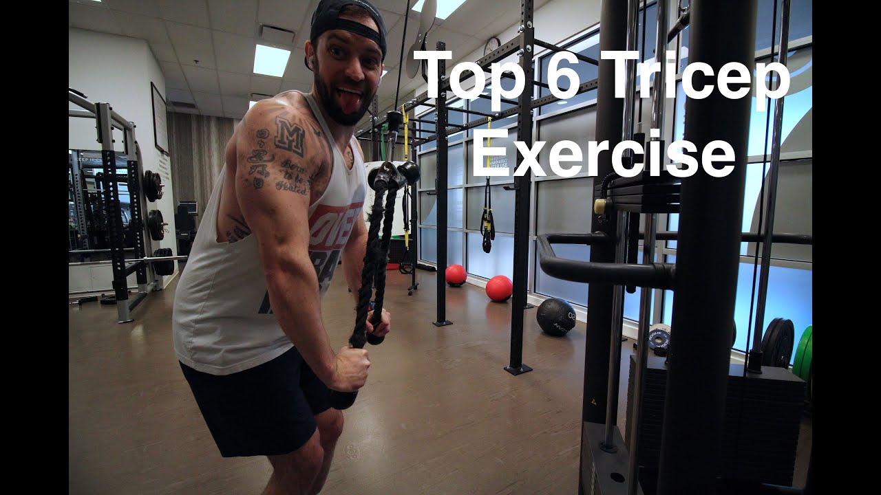 The 6 Best Tricep Exercises! - YouTube