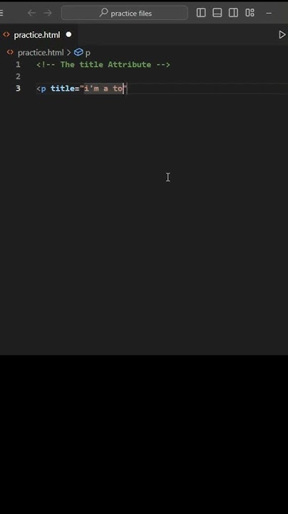 The Title Attributes Html Coding Code Webdevelopment Programming Html5 Youtube 