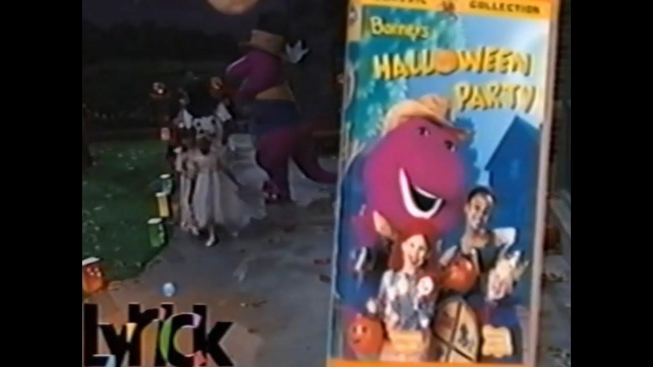 Barneys Halloween Party 1998 Vhs Preview Youtube