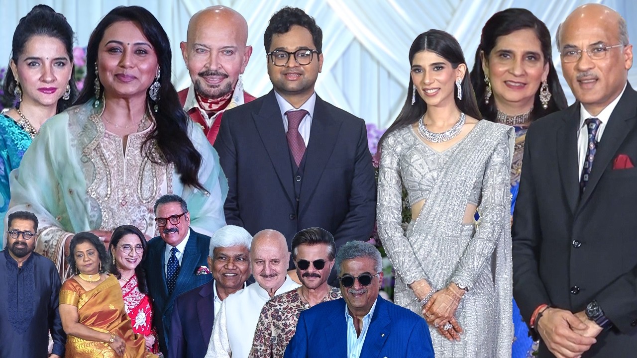 Sooraj Barjatya's Daughter Wedding Reception | Rani Mukerji,Rakesh ...