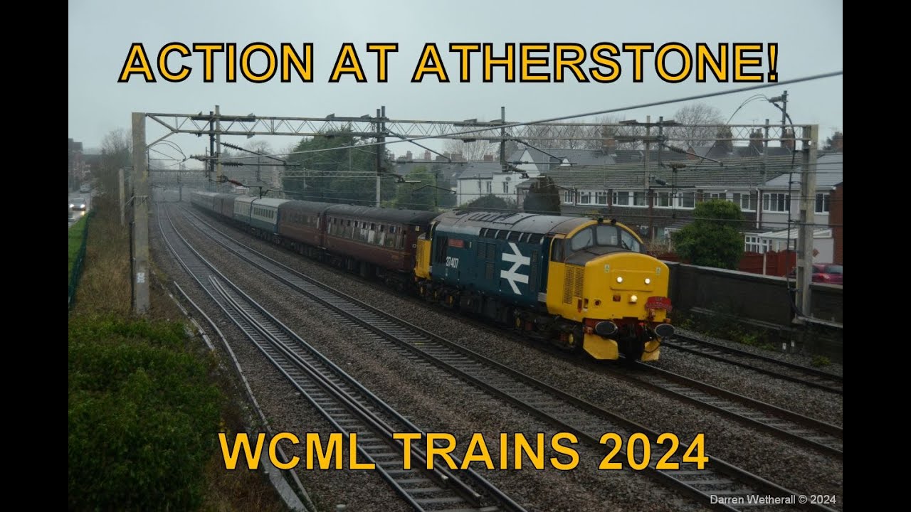 WCML Trains : 'Action At Atherstone!', 13th December 2024 - YouTube