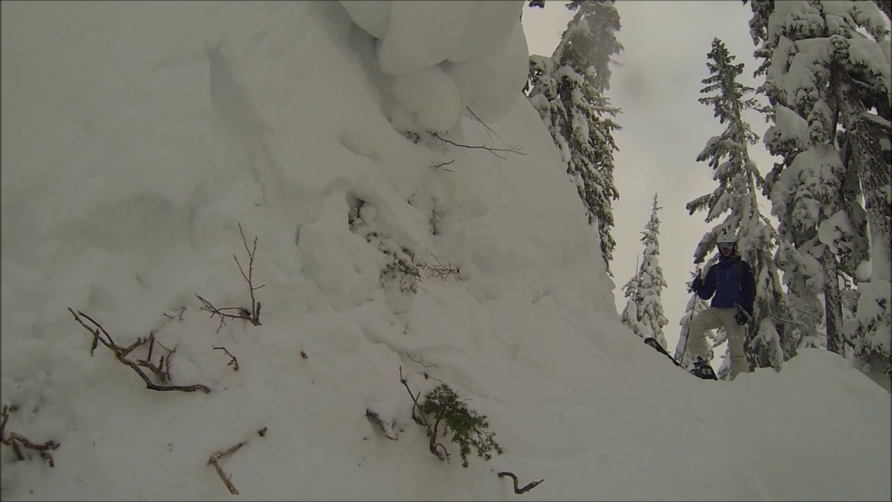 Small Inbounds Avalanche @ Stevens Pass on 12/27/2016 - YouTube