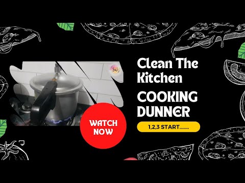 kitchen vlog, cioking mutton, clean the kitchen