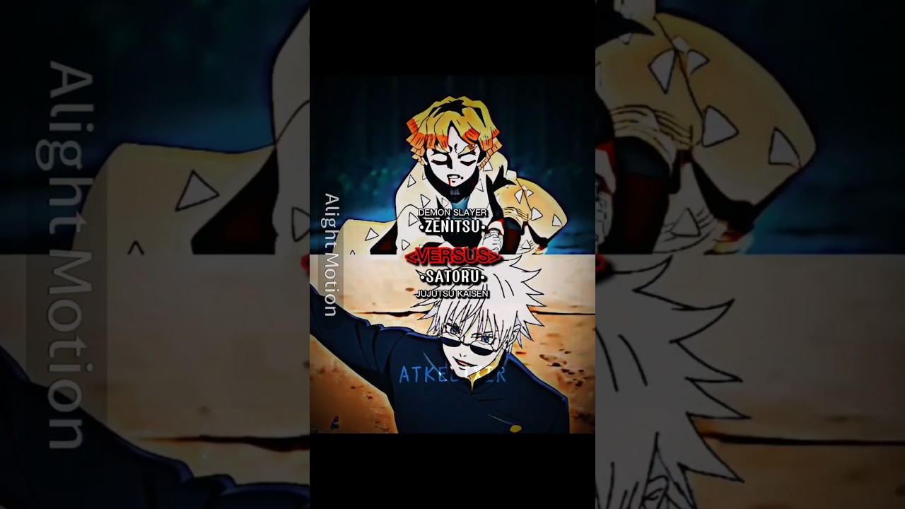 Gojo VS Zenitsu #animedebates #jjk #kny - YouTube