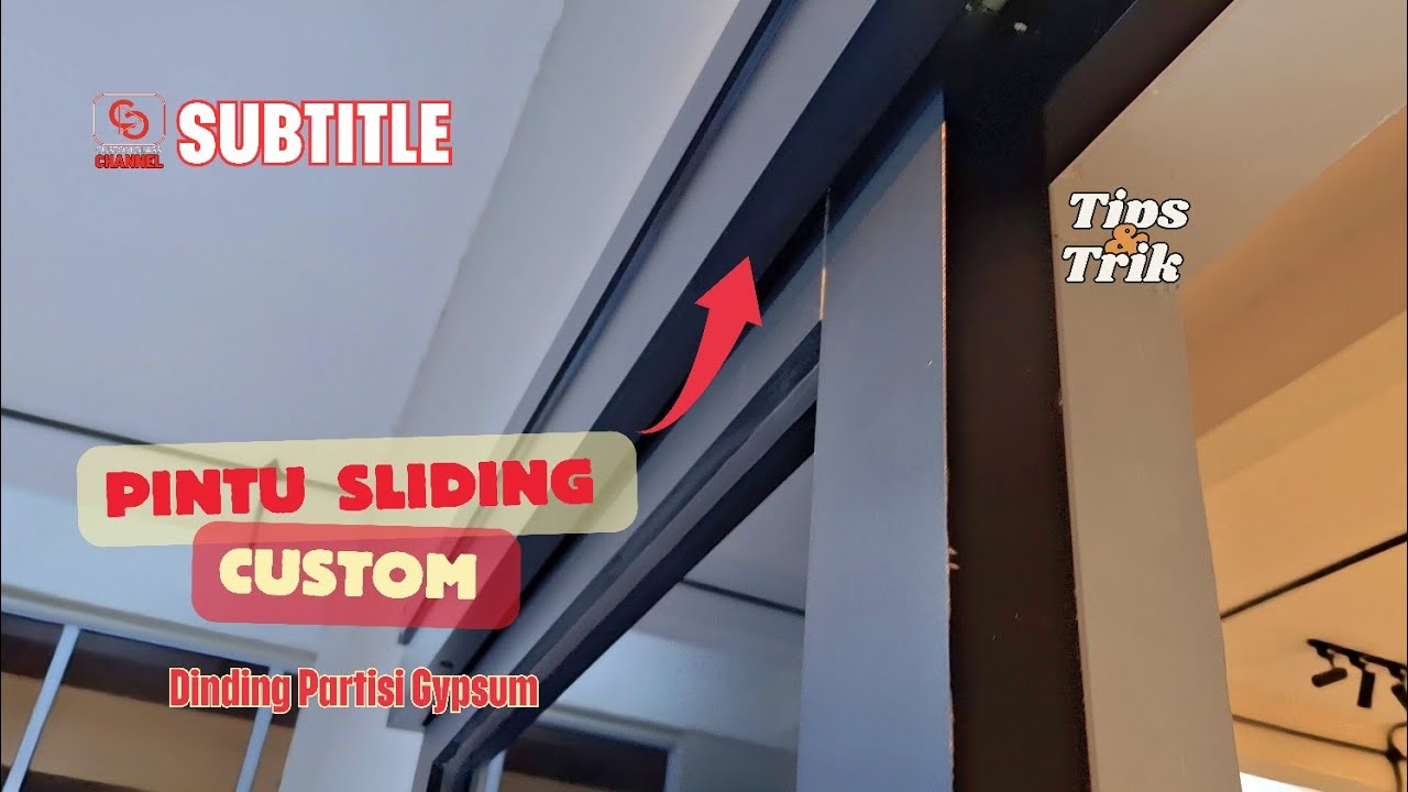 🔴 Tutorial Membuat Pintu Sliding Sendiri | Sliding & Swing Dinding ...