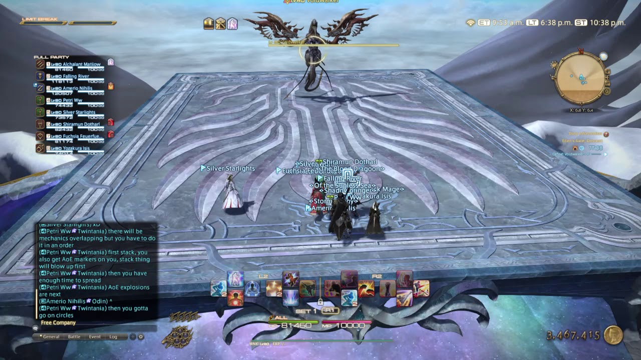 FFXIV Shadowbringers Eden Descent Raid Voidwalker Fight Final Fantasy Monk Level 80 - YouTube