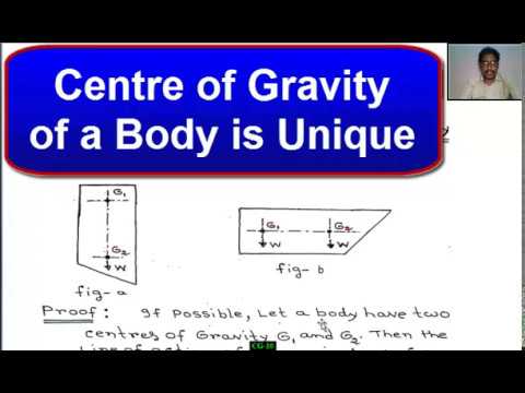 Centroid and Centre of Gravity - Centre of Gravity of a Body is Unique ...
