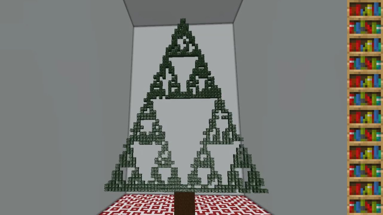 Sierpinski's Christmas Tree in Minecraft - YouTube