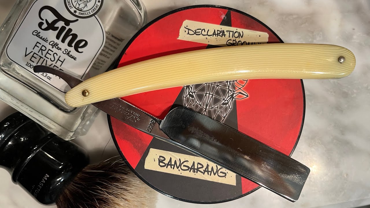 Shave with Starlet. Straight razor made in Japan - YouTube