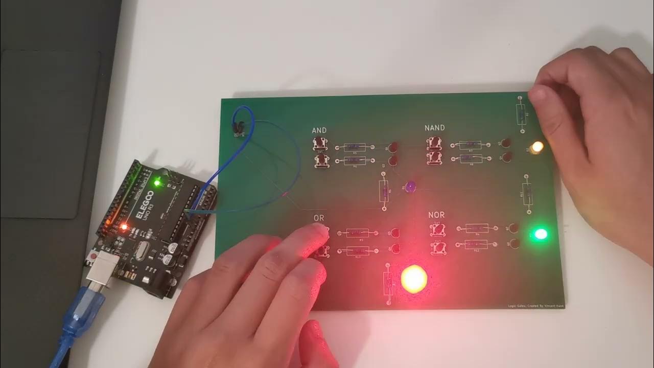 Logic Gate Pcb demo - YouTube