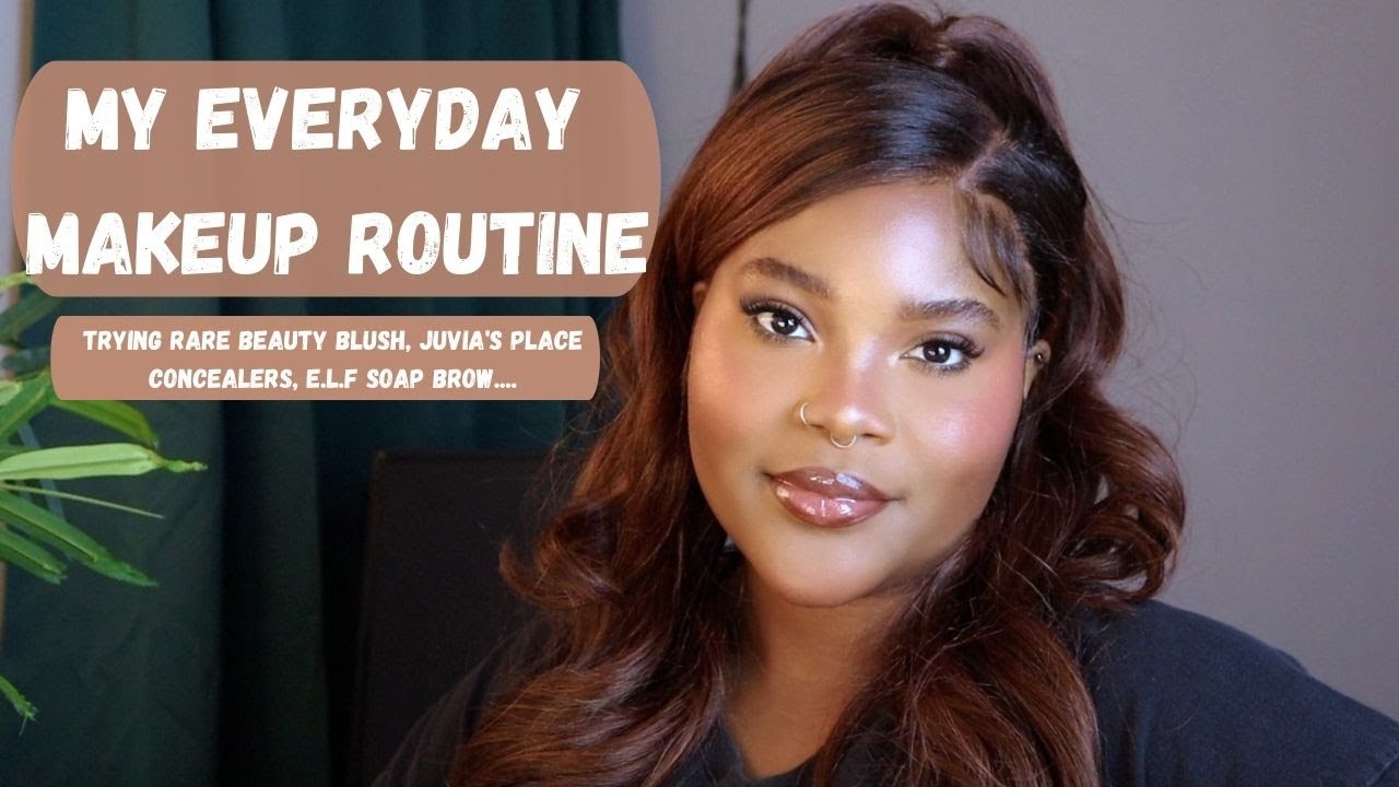 EVERYDAY MAKEUP ROUTINE (Trying New Products... ELF Halo Glow, Rare ...