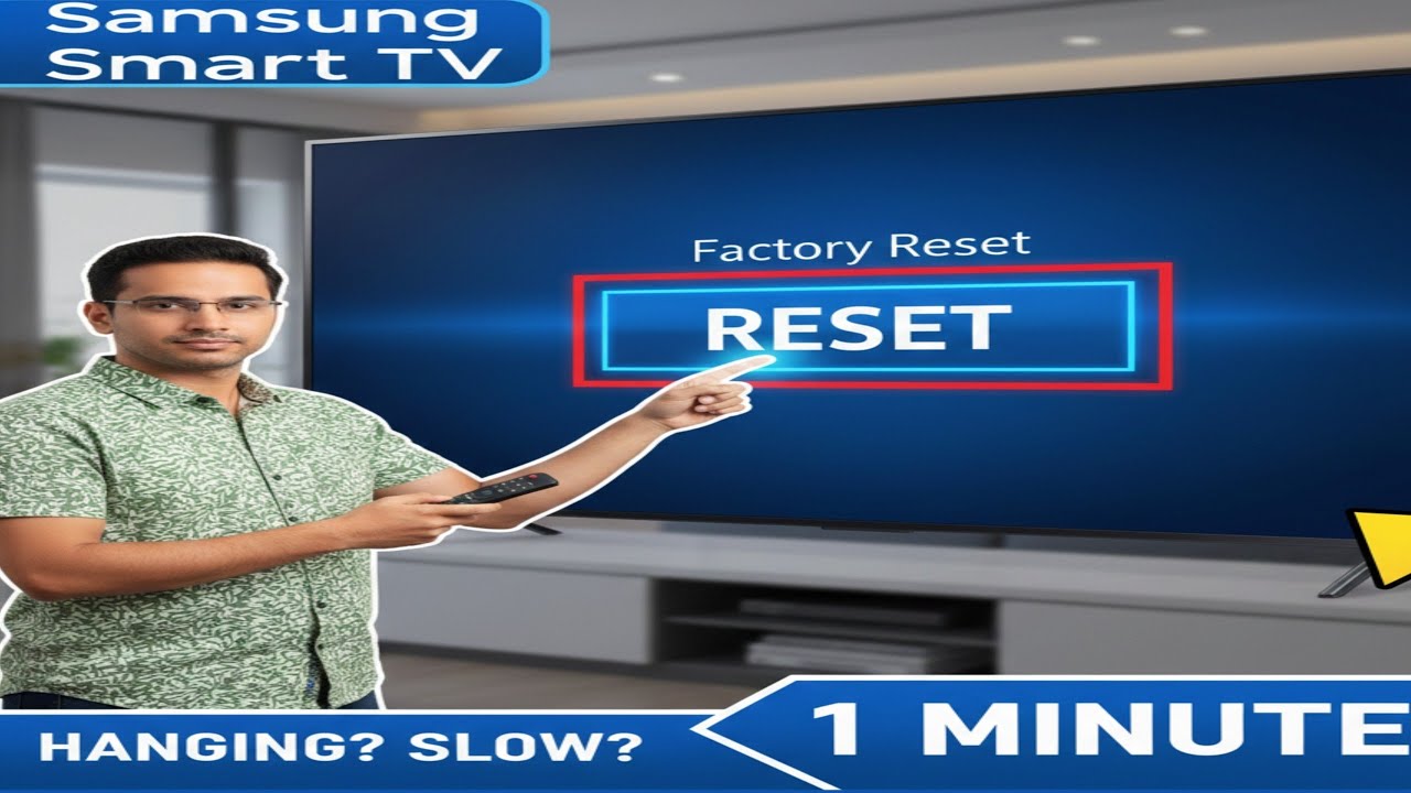 Samsung Smart TV Reset Kaise Kare? | How to Factory Reset Samsung TV ...