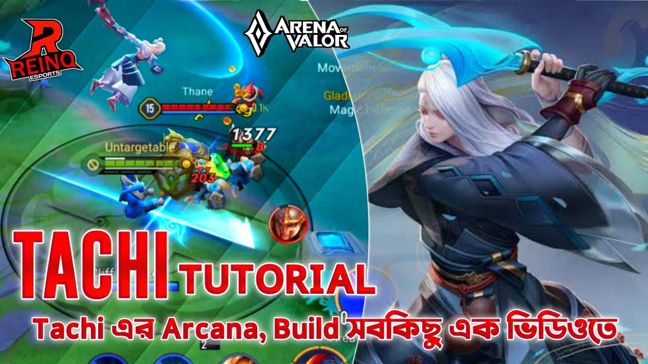 Team Fight এর সবচেয়ে সেরা Warrior Tachi গাইড সম্পূর্ণ বাংলায় | Arena of Valor Guide, Tutorial ...