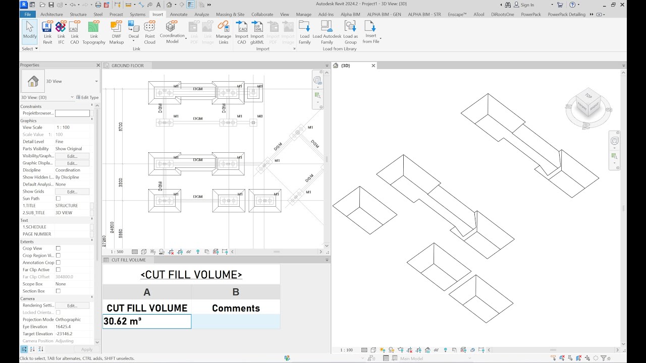 Cut Fill Volume In Revit - YouTube