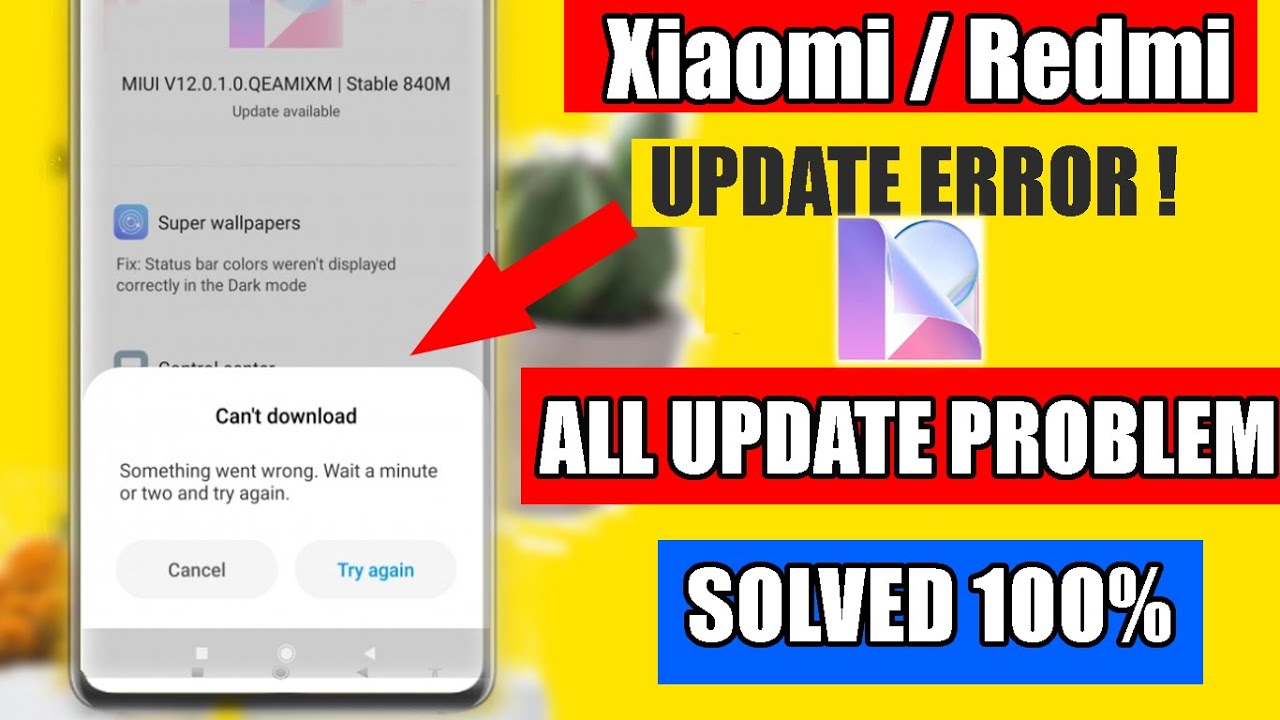 Xiaomi Redmi MIUI 12 Can't Download Update Solved | Mi/ Redmi/ Poco ...