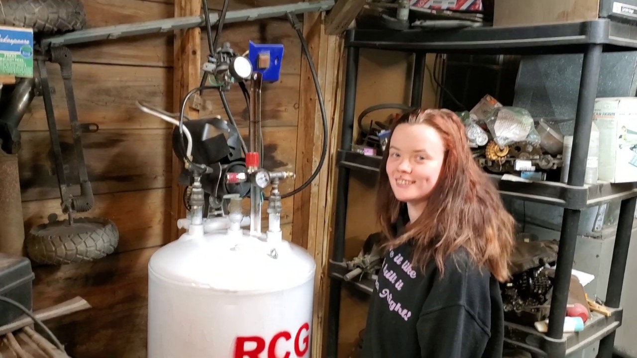 Hot Water Tank Air Compressor - YouTube