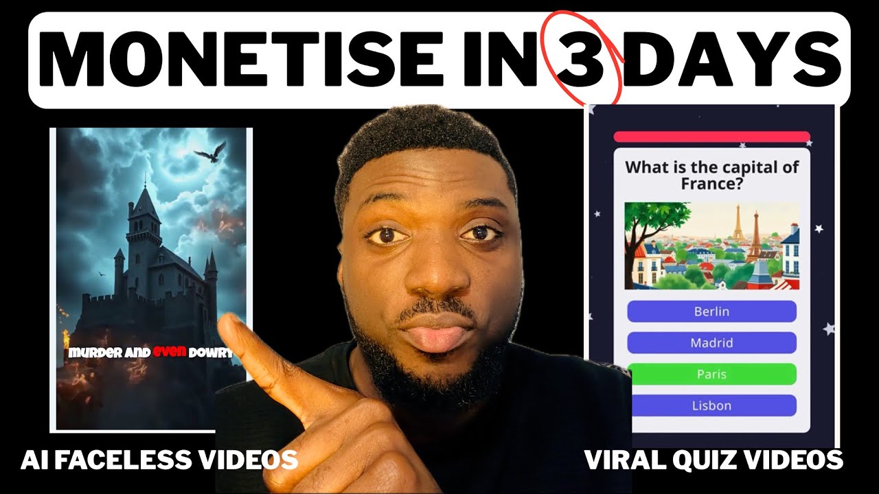 How to Create Viral MONETIZABLE AI Faceless and Quiz Videos - YouTube
