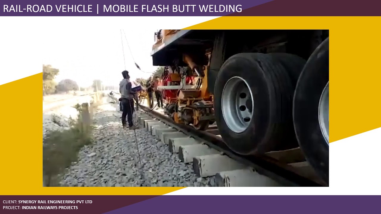Rail Road Vehicles (RRV) | Flash butt welding | Premnath Rail - YouTube