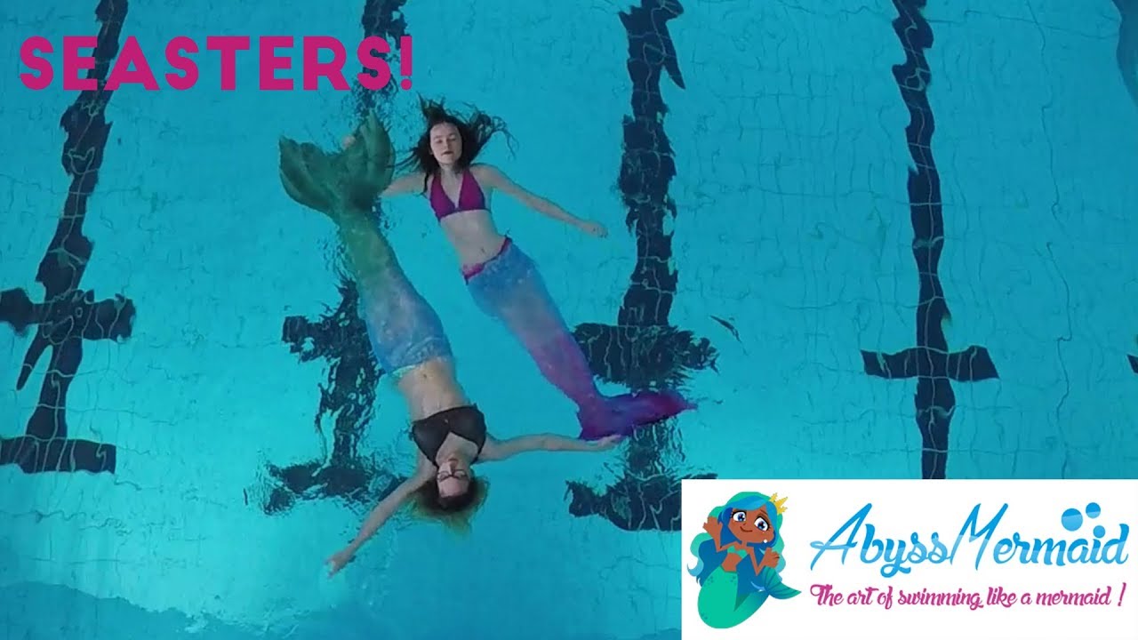 First Swim in Abyss Mermaid Tails! - YouTube