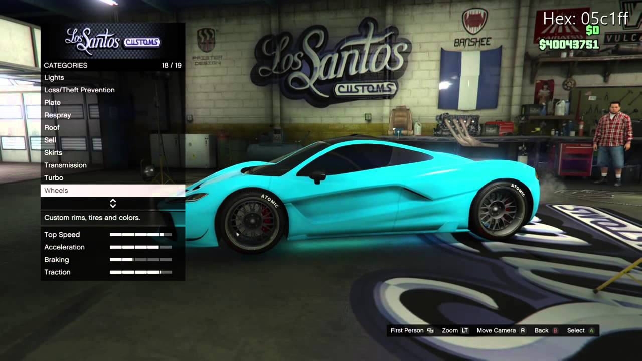 GTA V Flourescent blue crew colour - YouTube