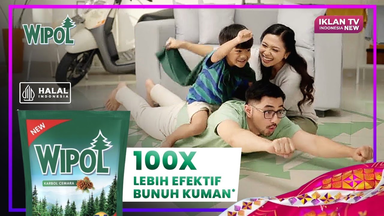 TVC Iklan WIPOL Karbol Cemara "100X Efektif Bunuh Kuman" (Agustus 2023 ...