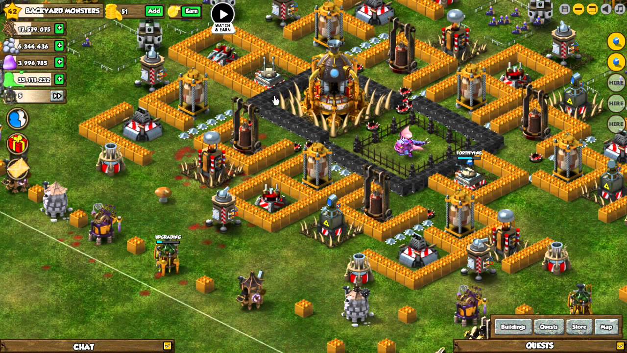 Backyard Monsters: My New Base and Auto Bank Update - YouTube