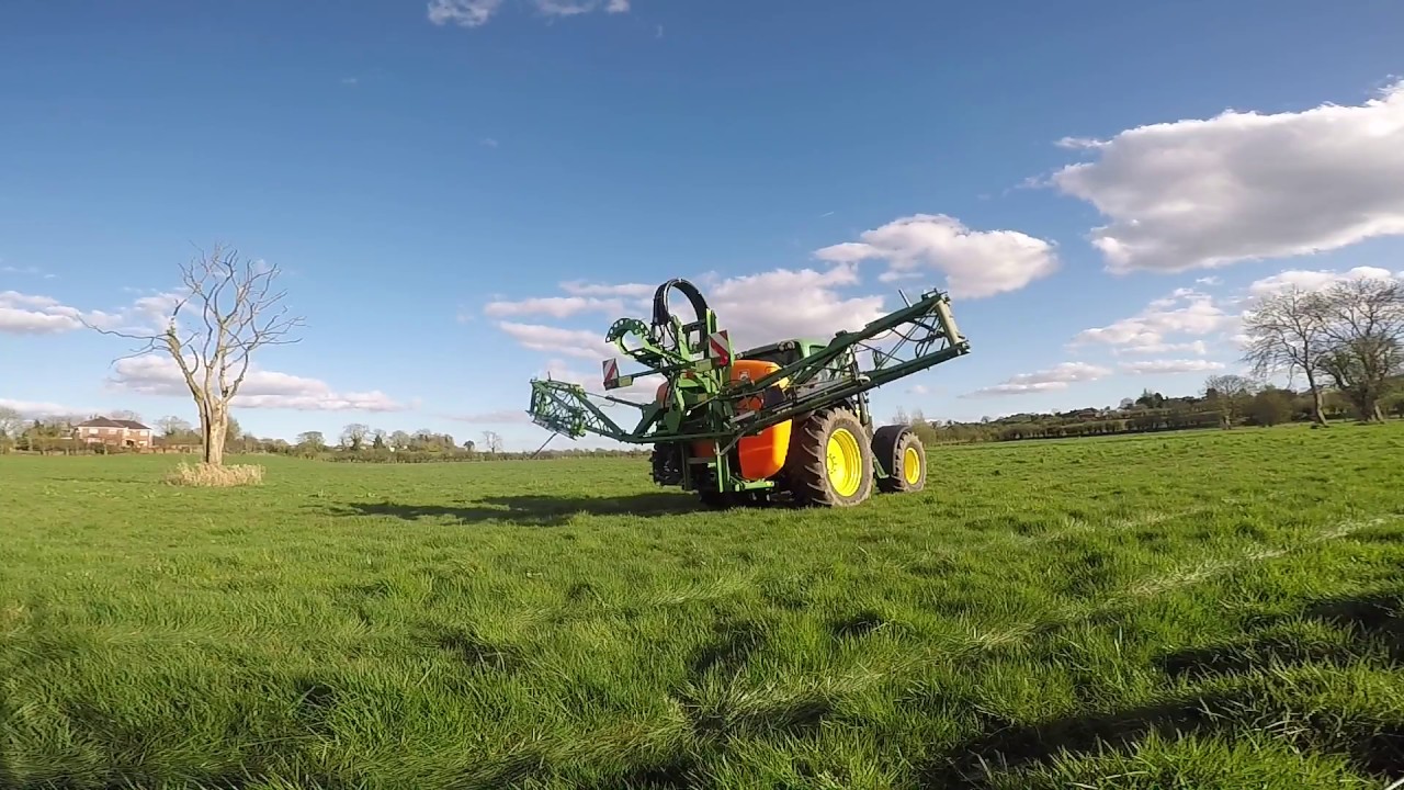 SPRAYING ON PASTURE - YouTube