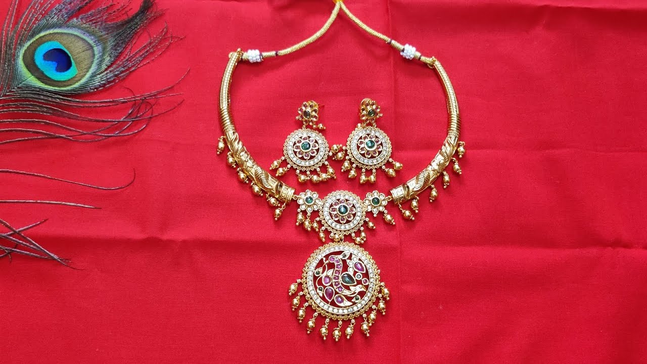 Heavy Neck Sets Victorian neck set with earrings restocked items - YouTube