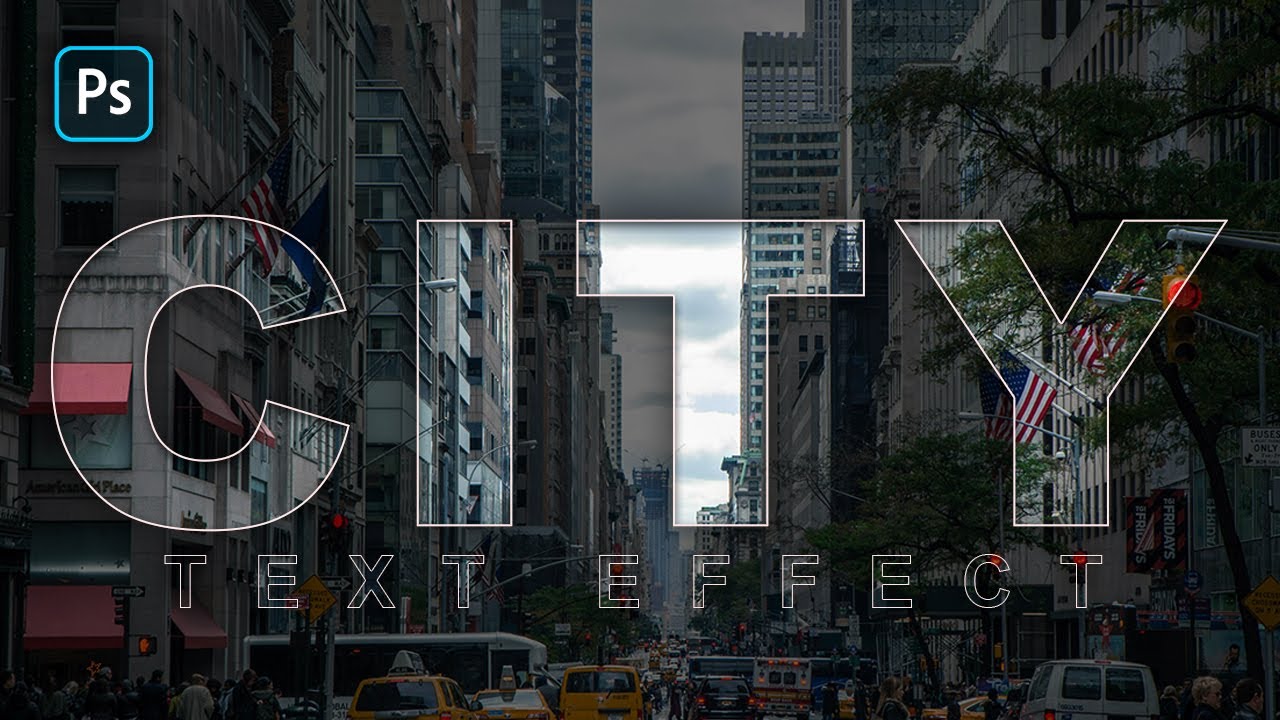 Transparent Text Effect in Adobe Photoshop: Easy Tutorial #photoshop | Iconicpro - YouTube