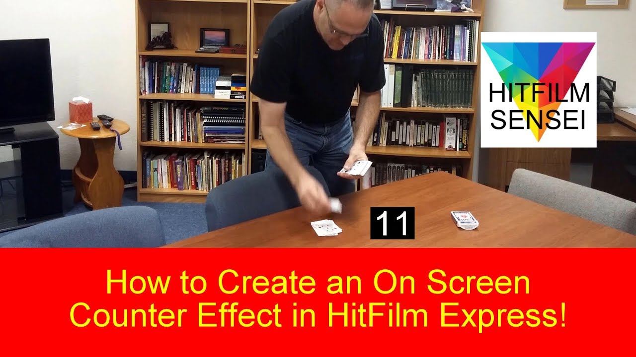 How to Create an On Screen Counter Effect in Hitfilm Express! - YouTube