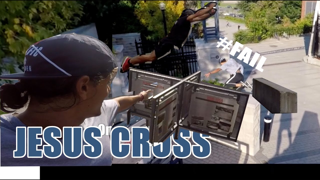 I AM SWAG RUNNING ON JESUS CROSS- PARKOUR MONTREAL #GETTHISSHIT - YouTube