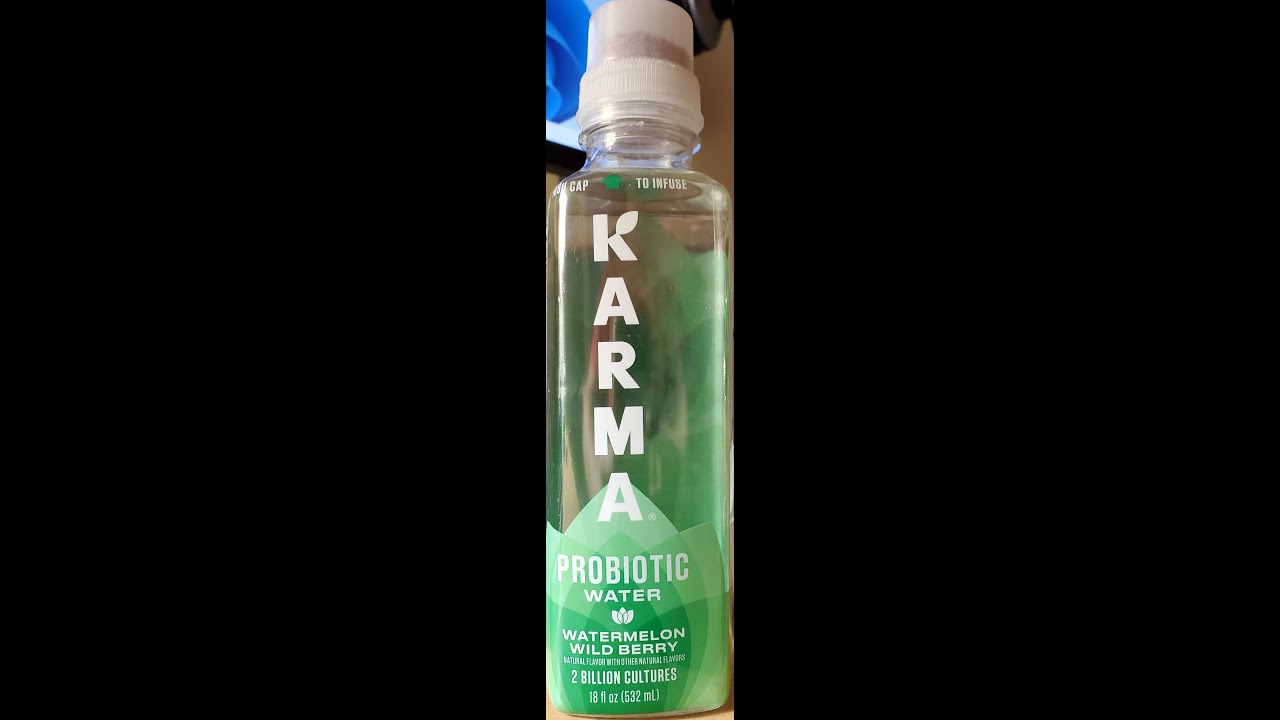 Karma Watermelon Wild Berry Probiotic Water Review - YouTube
