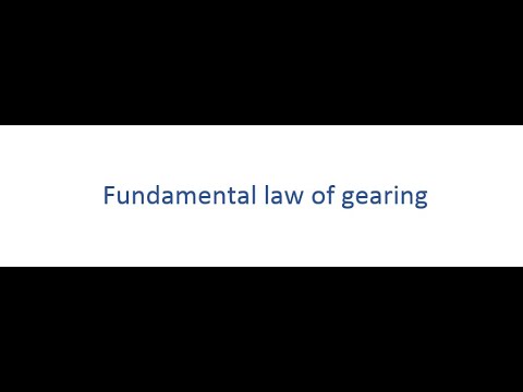 Fundamental law of gearing - YouTube
